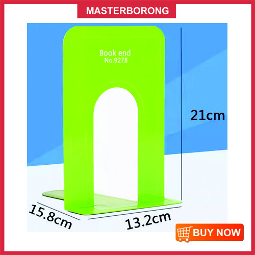 1 Pair Heavy Duty Metal Colourful Bookends Book End 6 inch Office ...