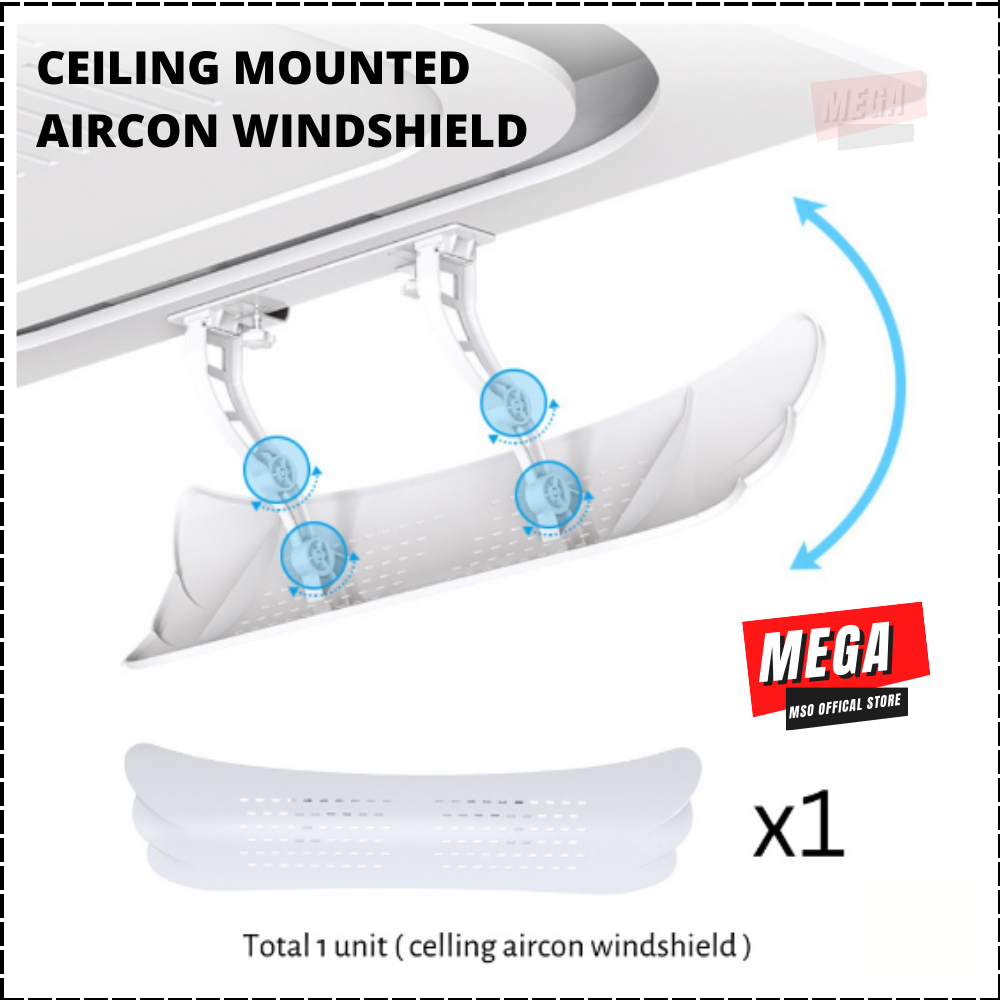 [ Office ] Celling Mounted Air Conditioner Windshield Prevent Direct ...