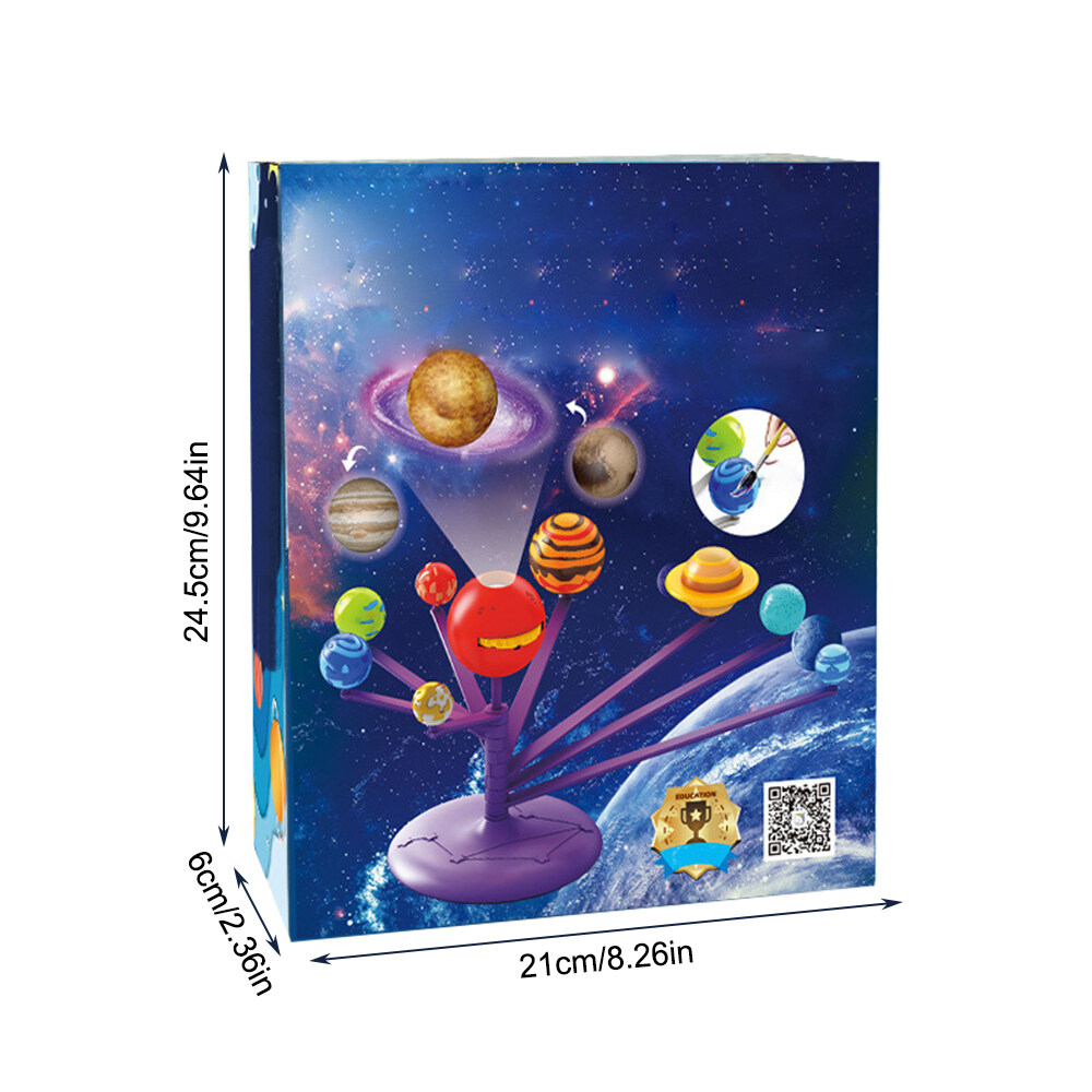 Solar System Planetarium Projector สำหรับเด็ก Glow In The Dark Solar ...