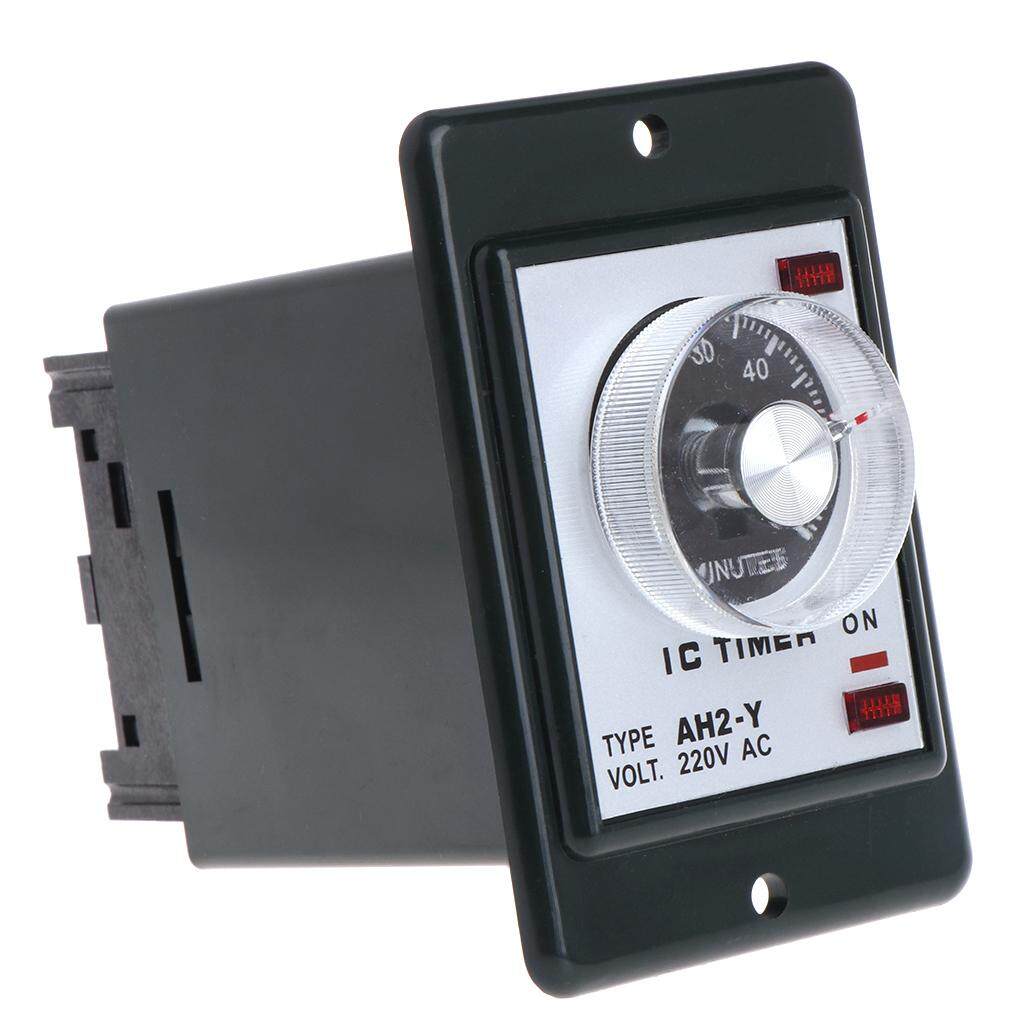 0-60 seconds/minutes Power On Delay Timer Time relay w socket base AC ...