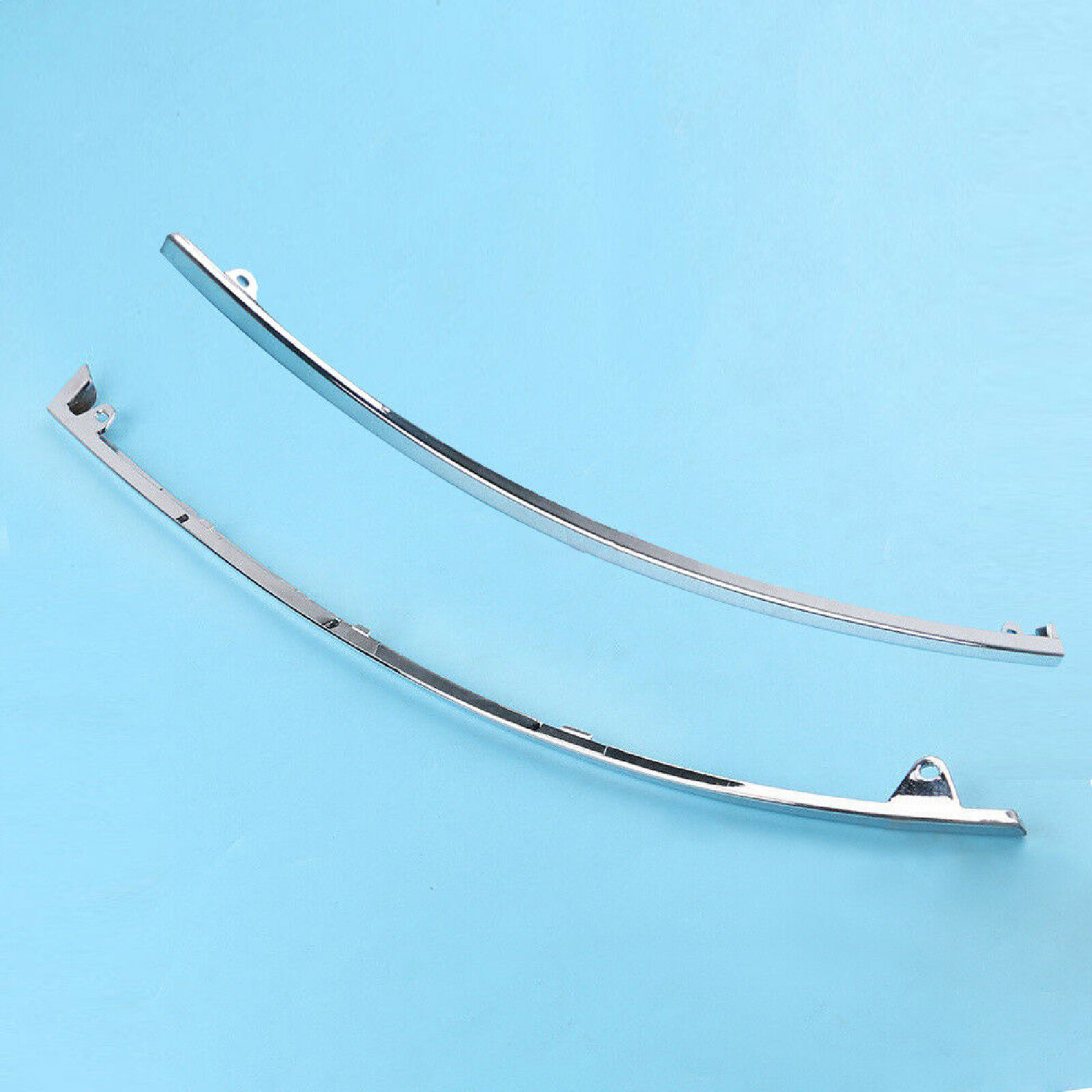 【สหรัฐอเมริกา Stock 】1คู่ไฟแถบป้องกันครอบคลุมตกแต่งรถ ABS ด้านหน้าฝา ...