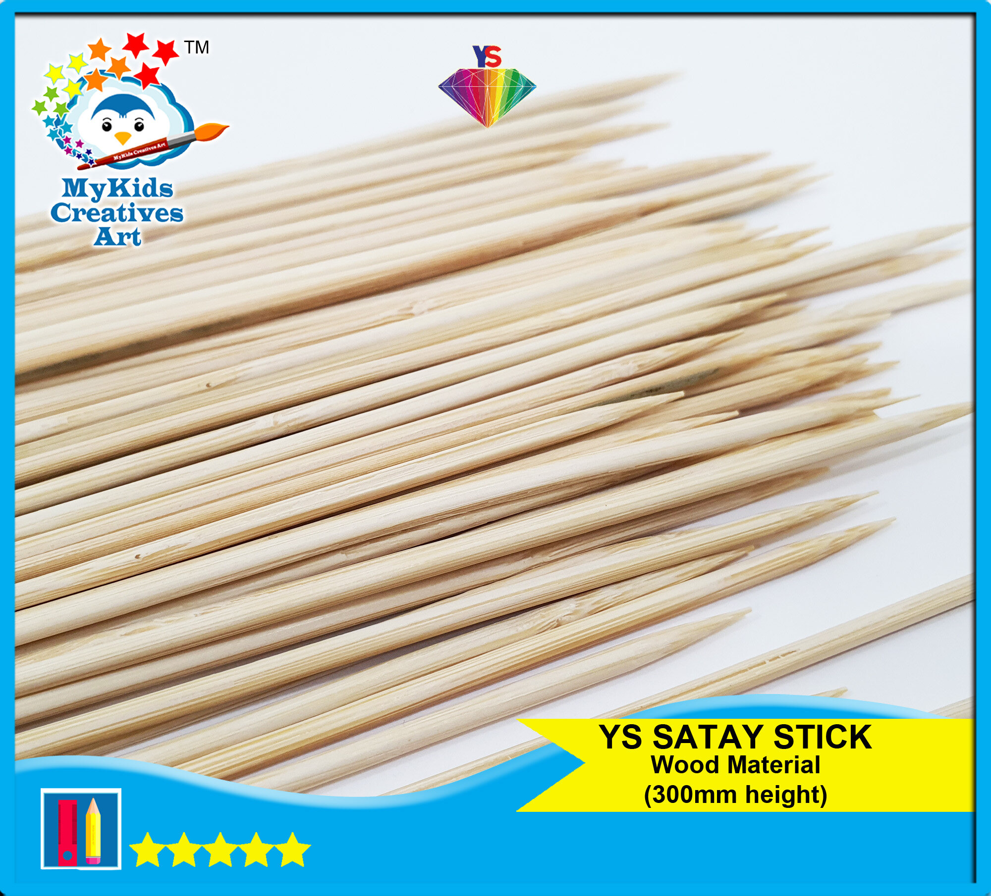 SATAY STICK (WOOD) 300MM | Lazada