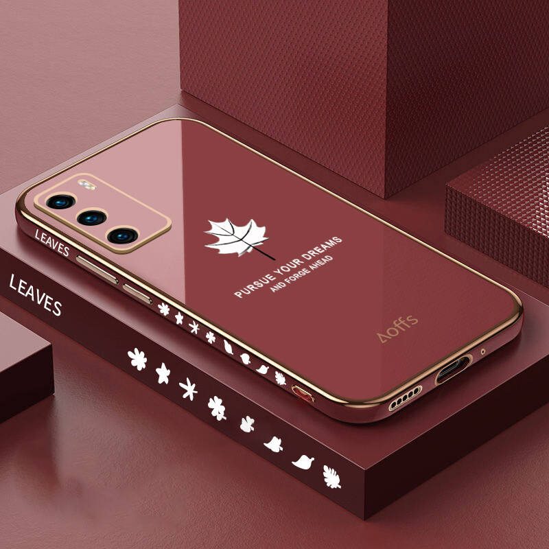 Shockproof Plating Phone Case For Huawei P50 Pro P40 P30 Mate 40Pro 40 30Pro 30 Nova 5T Y9s Y9a ...