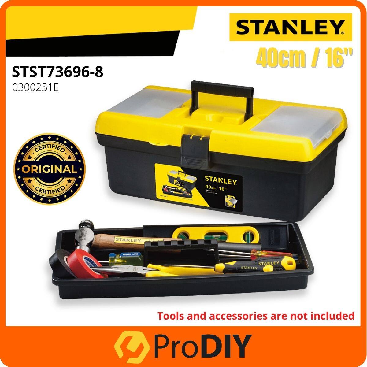 ORIGINAL STANLEY Tool Box 40cm/16" Hand Tools Slide-in Organizer Kotak ...