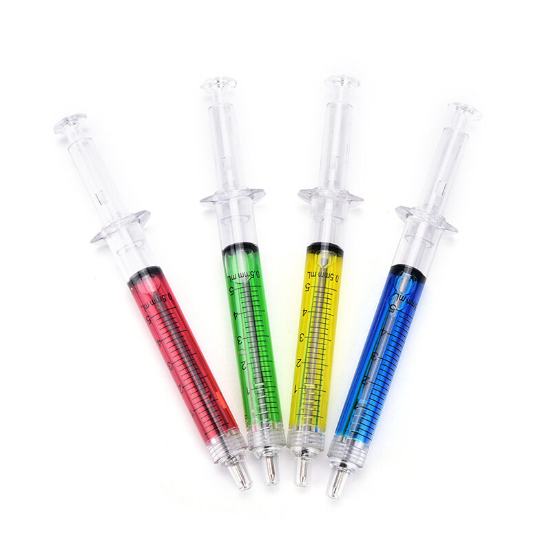 Kada 10XSyringe Injection Shape Ballpen 10Pcs Doctor Nurse Gift Liquid ...