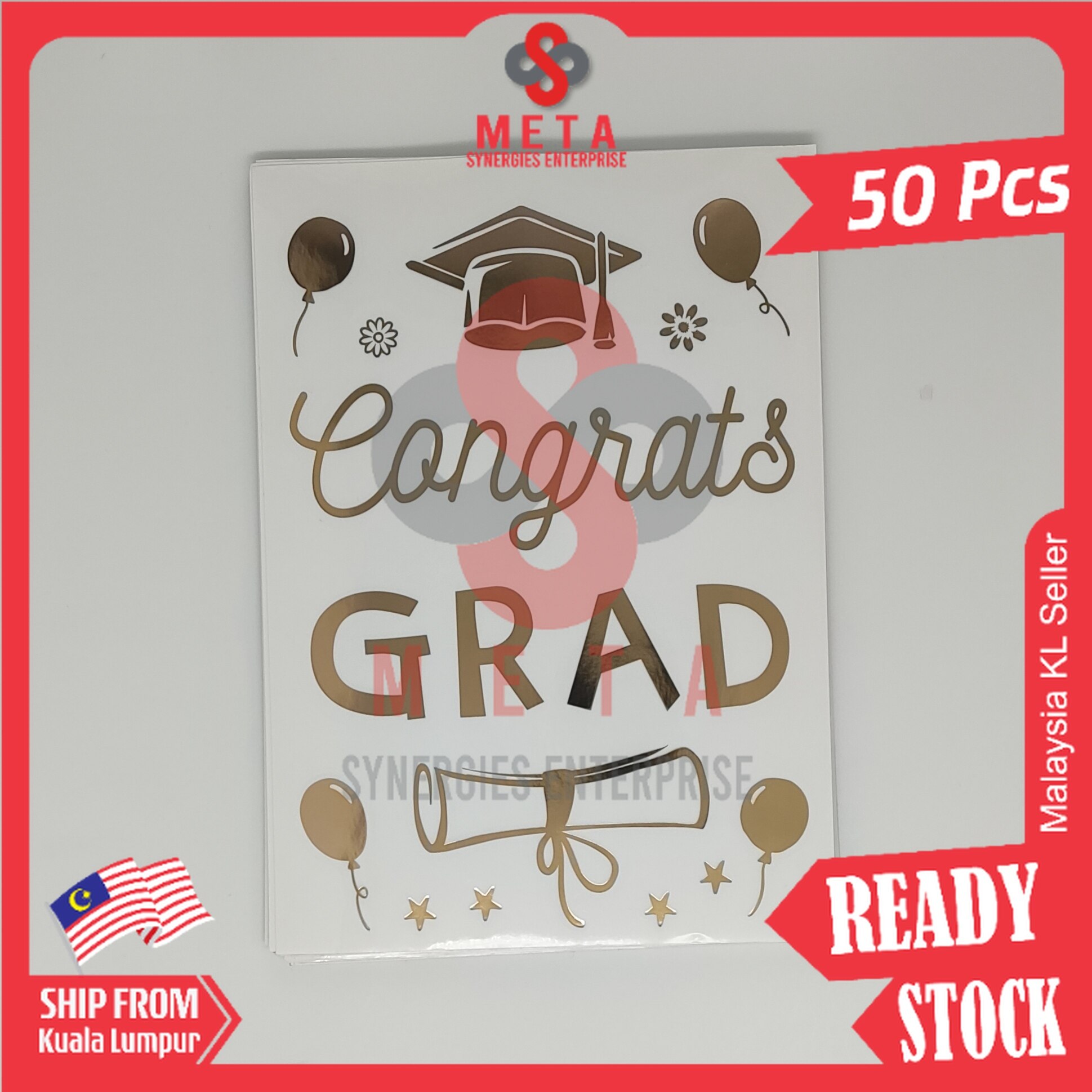 [Wholesale] 1 Pack 50 Pieces Big Size DIY Graduation Transparent Bobo ...