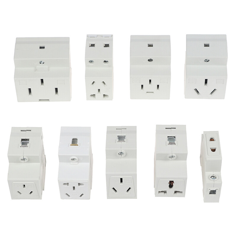 DIN Rail Mount AC Power ac30 Modular Socket 10/16A 250V AC socket ...