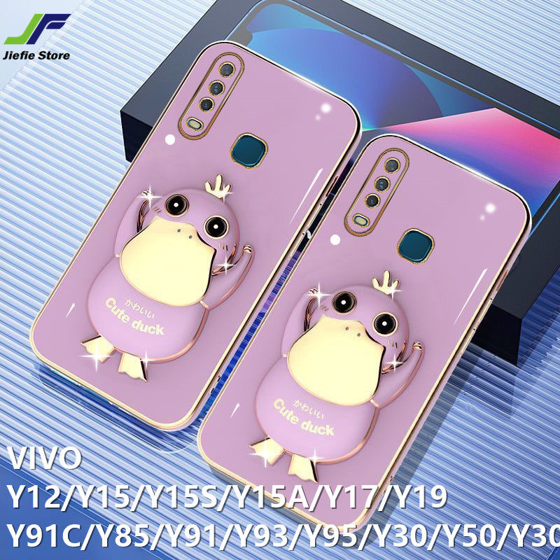 JieFie เป็ดน่ารักสำหรับ VIVO Y12 / Y15 / Y15S / Y15A / Y17 / Y19 / Y30 ...