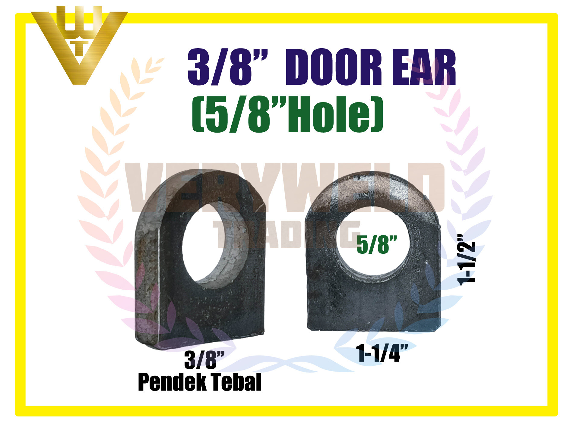 VERYWELD Welding Metal Door Ear / Telinga Pendek / Ear Bracket ... VERYWELD Welding Metal Door Ear / Telinga Pendek / Ear Bracket ...