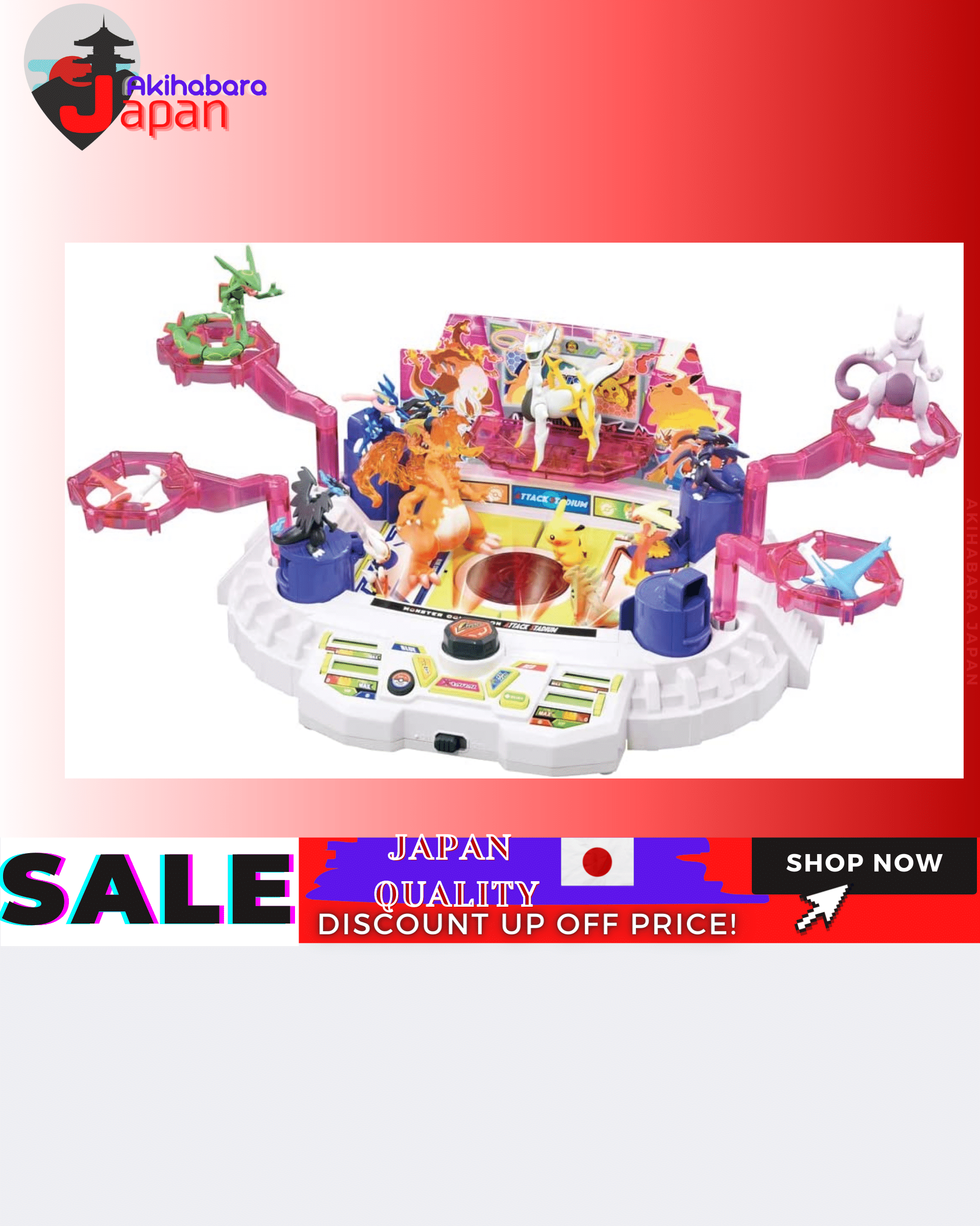 [100% Japan Import Original] Takara Tomy "Pokémon Moncolle Fierce Battle! Attack Stadium "ของ ...