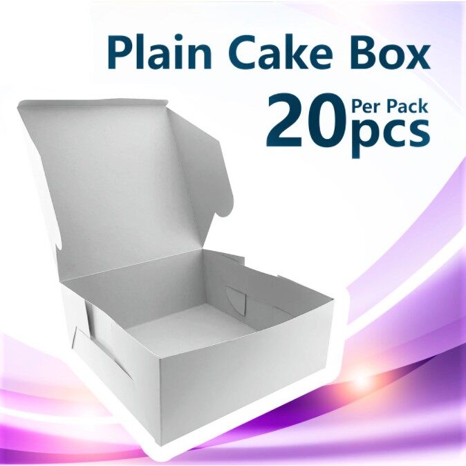 Plain Cake Box, Kotak Kek 蛋糕盒 4" 6" 7" 8" 9" Square , Gift and ...