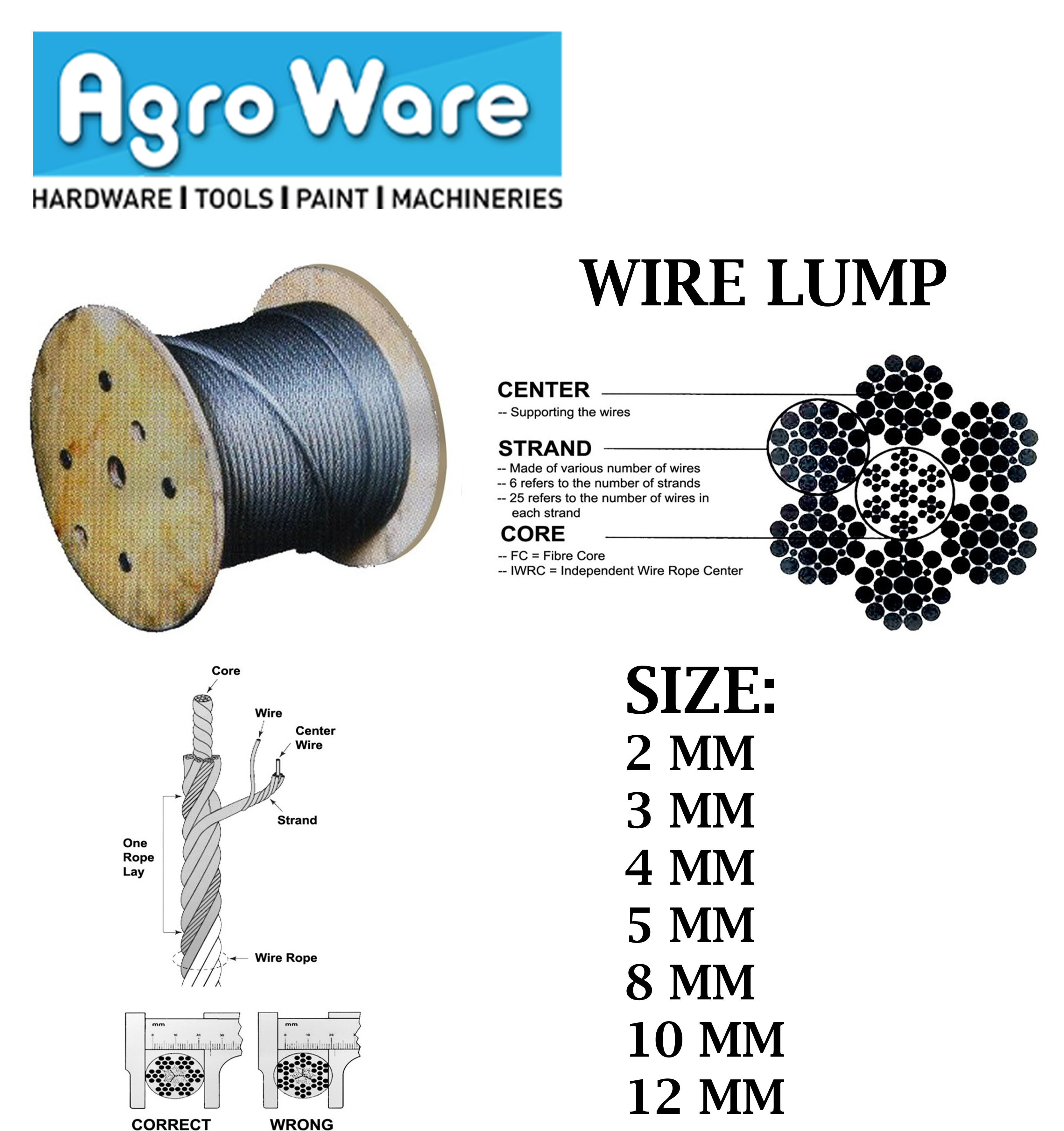 Wire Lump 2 MM - 12 MM | Lazada