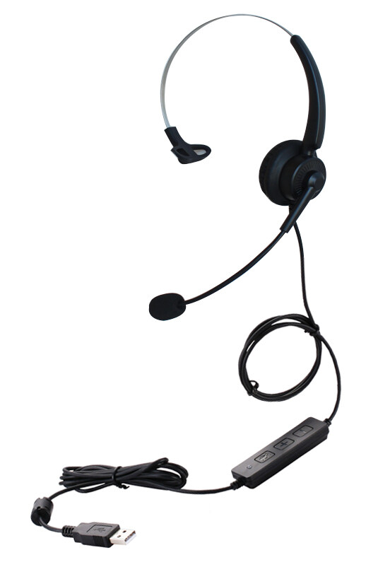 Monaural Call center headset with USB plug,Call center headset,USB ...