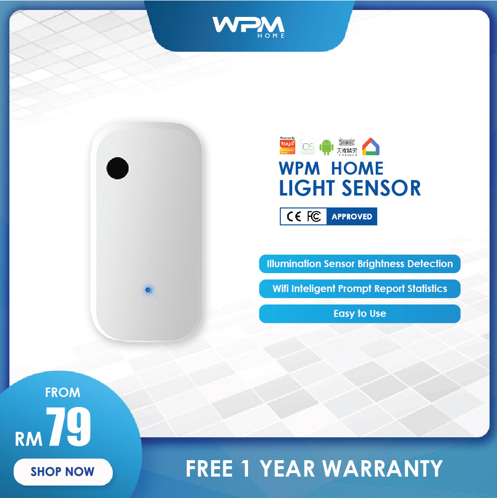 【Wi-Fi Version】WPM Home TUYA Smart Light Sensor | Lazada