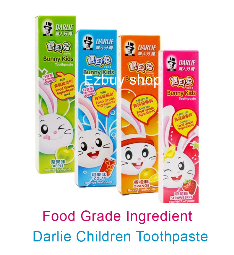 Darlie Bunny kids children toothpaste Strawberry 40g food grade ...