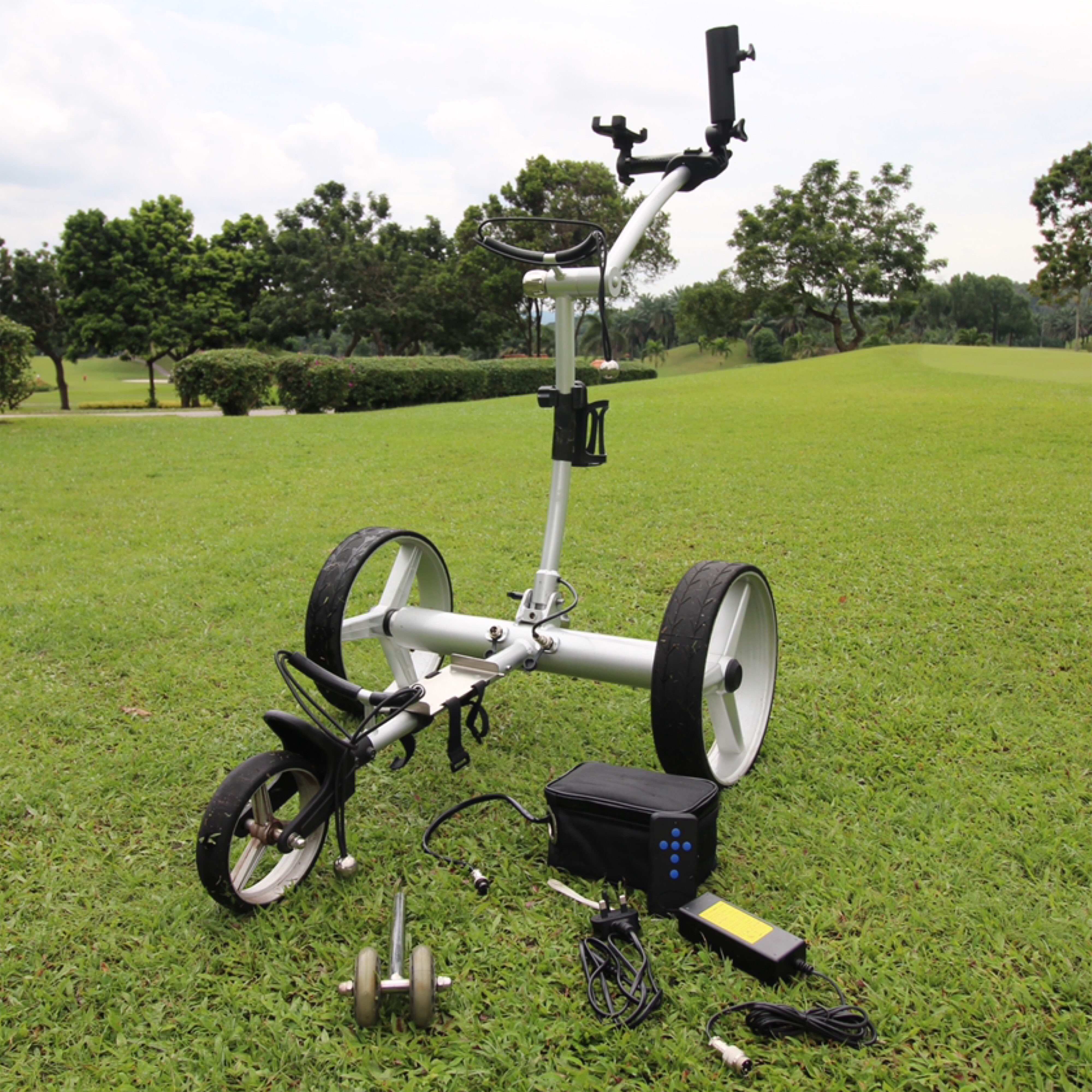 (READY STOCK NOW!) EzCaddy-EX5-T Remote Control Golf Trolley | Lazada