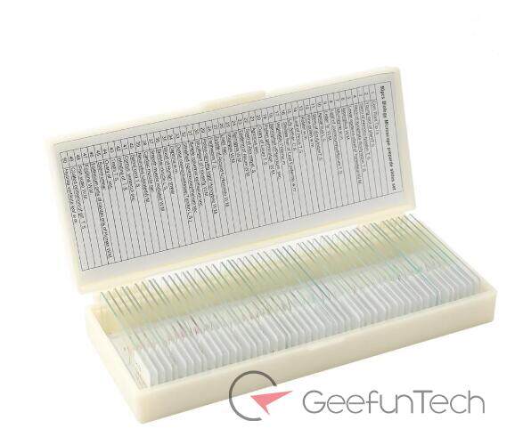 50 pcs Biology Prepared Microscope Glass Slides Lab Specimens Basic ...
