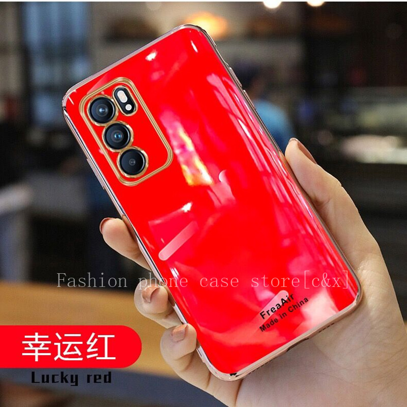 Case OPPO Reno5 Reno6 Pro Reno6 Z 5G Candy Colors Electroplating Casing ...