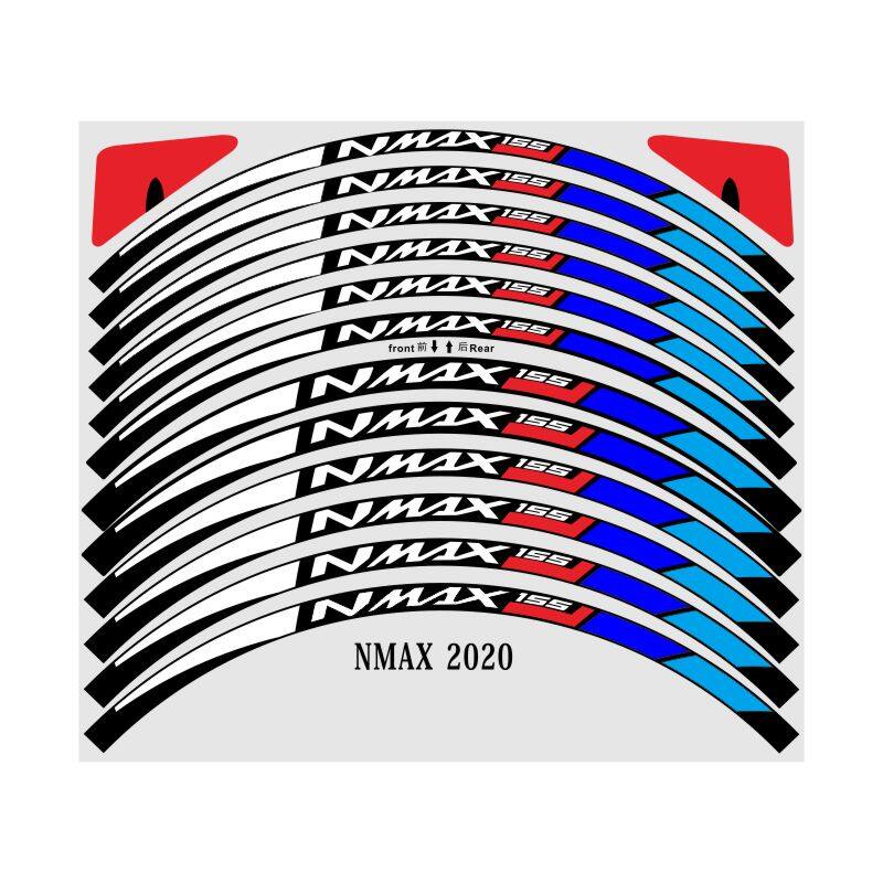 NMAX 155 motorcycle wheel Reflective and waterproof decal 2020 year ...