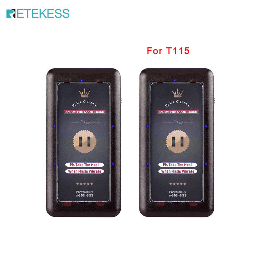 Retekess T115 Buzzer Coaster Pager Receiver for Restaurant 2pcs | Lazada PH