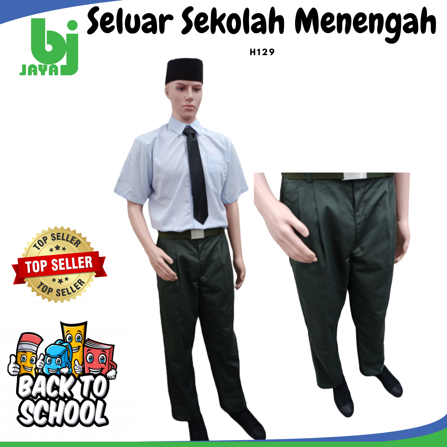 Seluar Sekolah Menengah/School Uniform/002K | Lazada