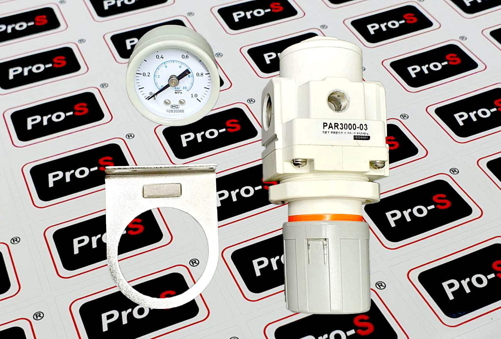 Pro-S Air Regulator. AR3000-03. 3/8" Port size complete with Pressure ...