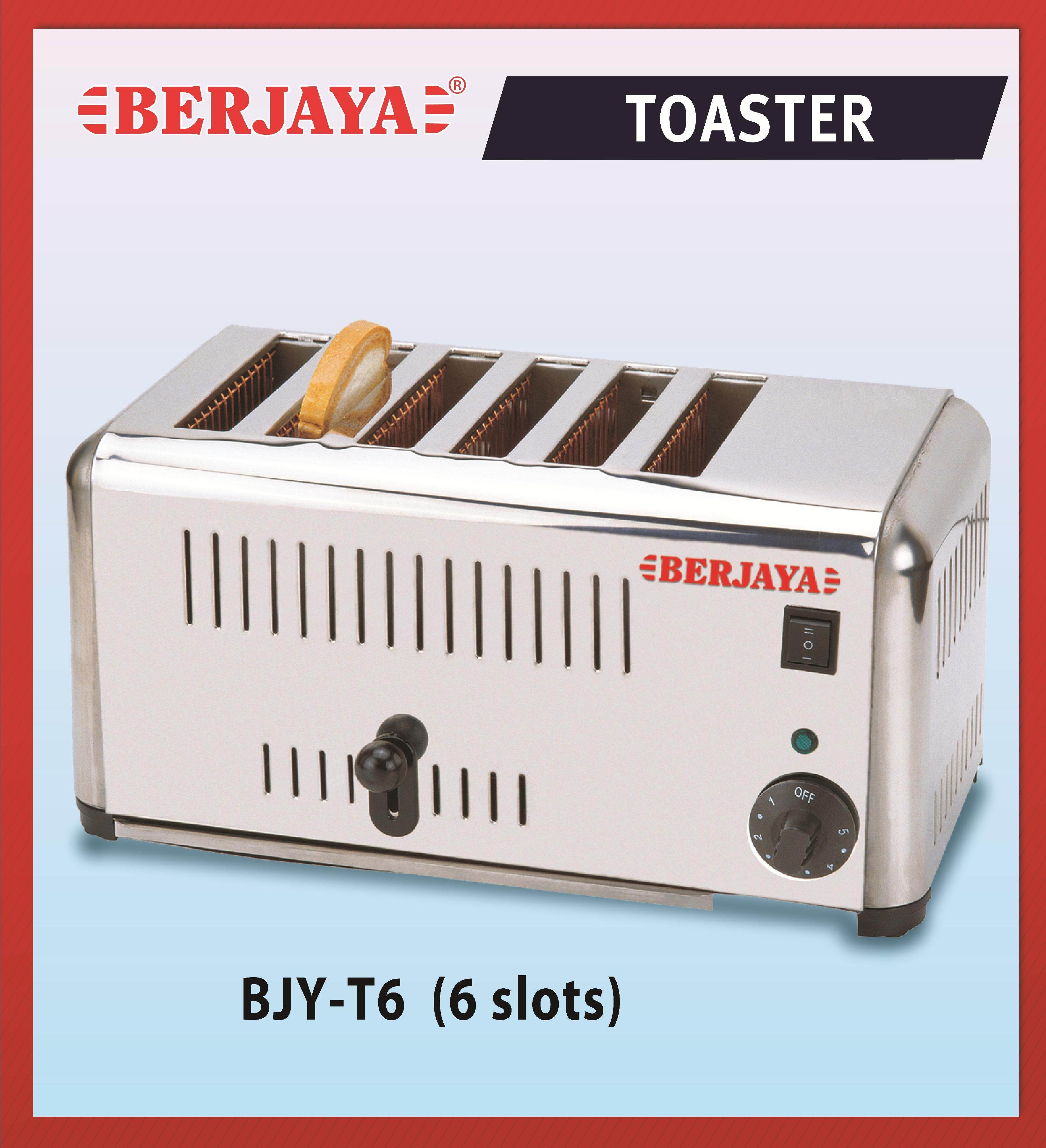 Commercial Electric Toaster 6 Slots 2500W [BJY-T6] Berjaya | Lazada