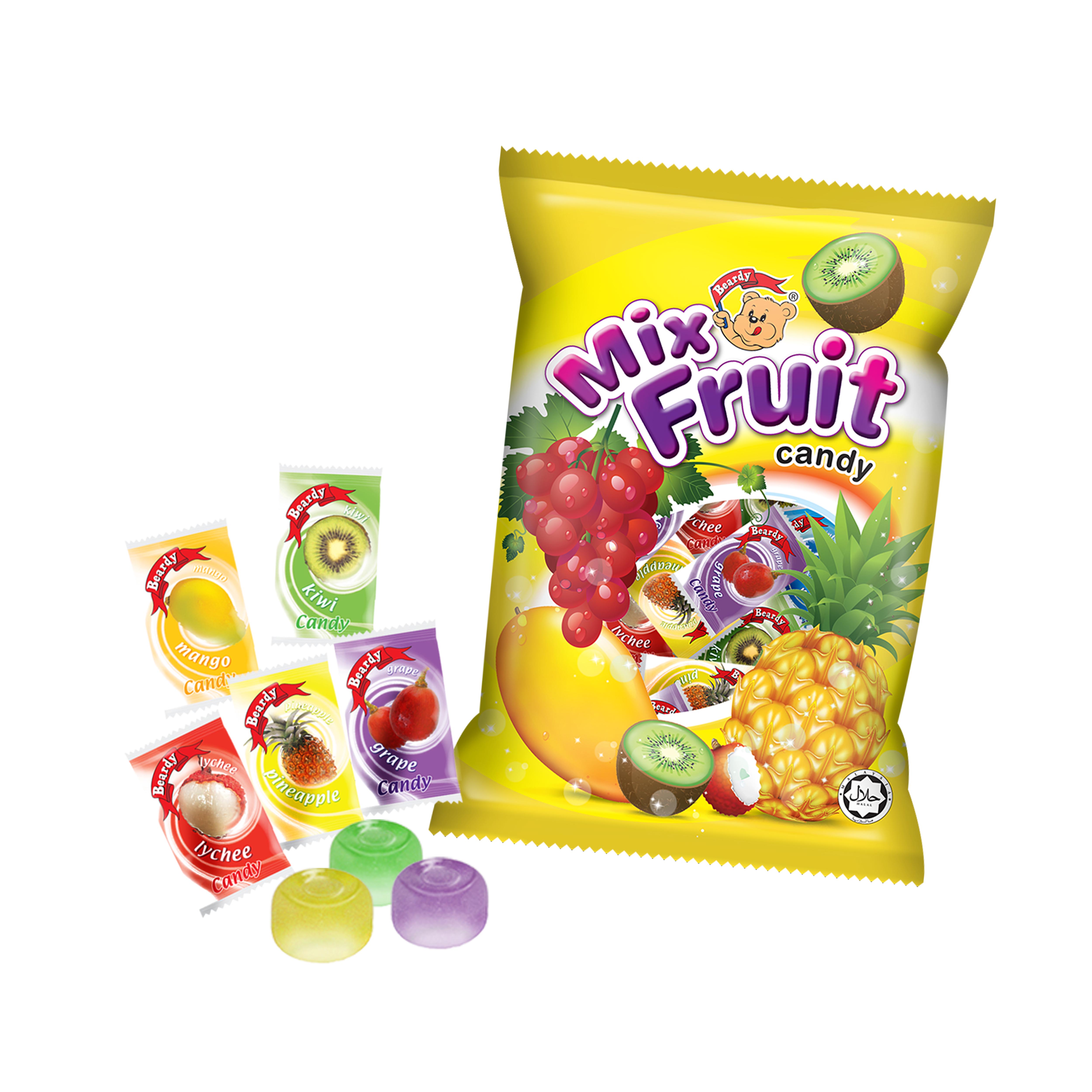 BEARDY MIX FRUIT CANDY 140G | Lazada