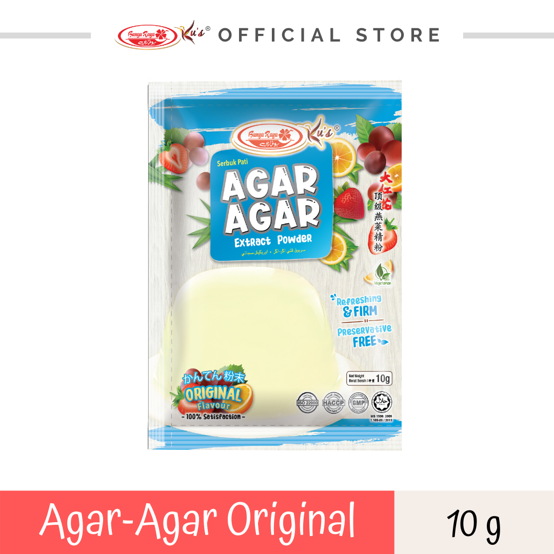 [READY STOCK] Serbuk Agar - Agar / Agar-Agar Powder 10g (Bunga Raya Ku ...
