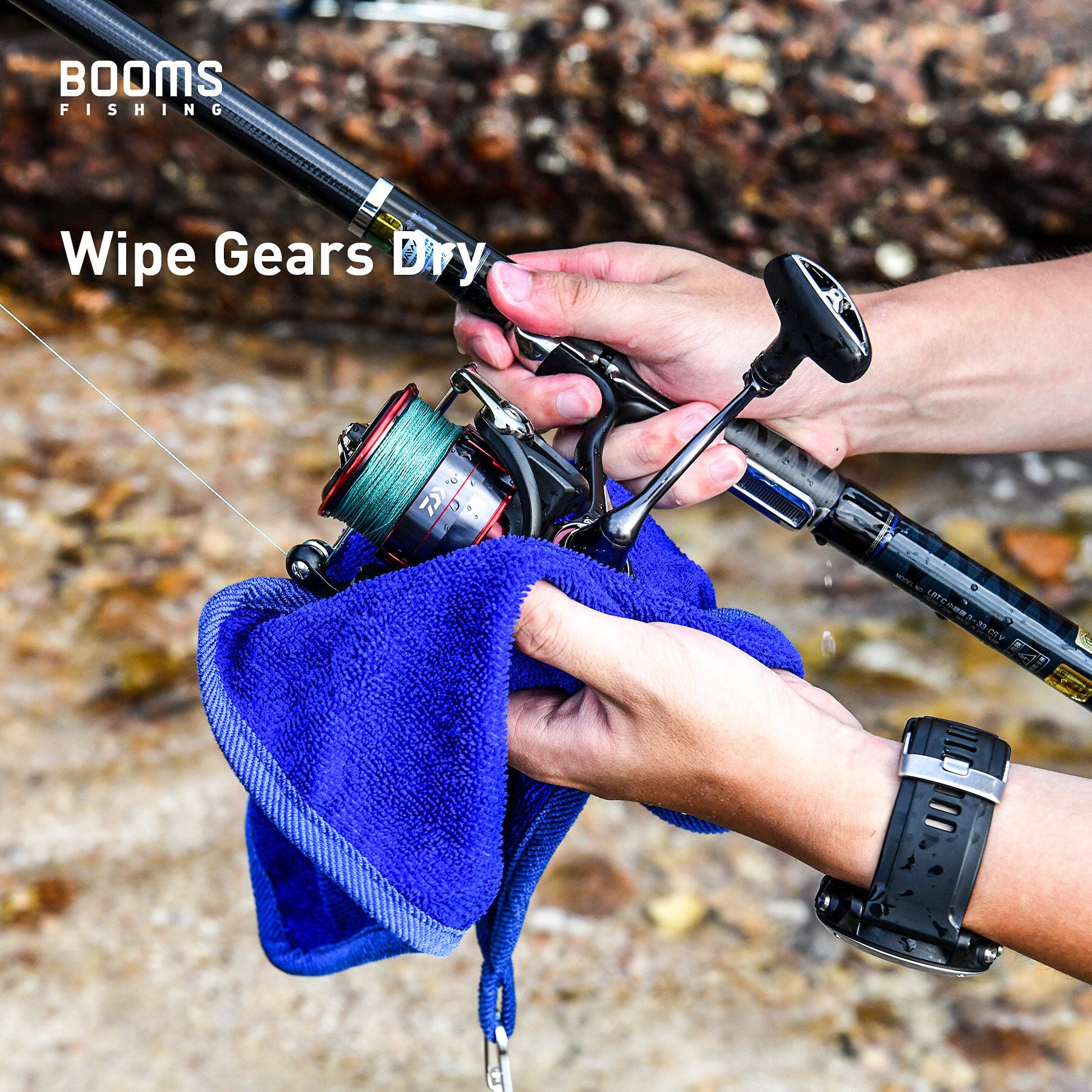 Booms Fishing B0T Microfiber Bait Towel - MixASale