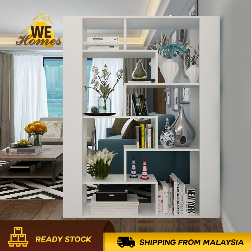 WeHomes Wooden Divider Storage Rack Full Set (White /Black / Brown ...