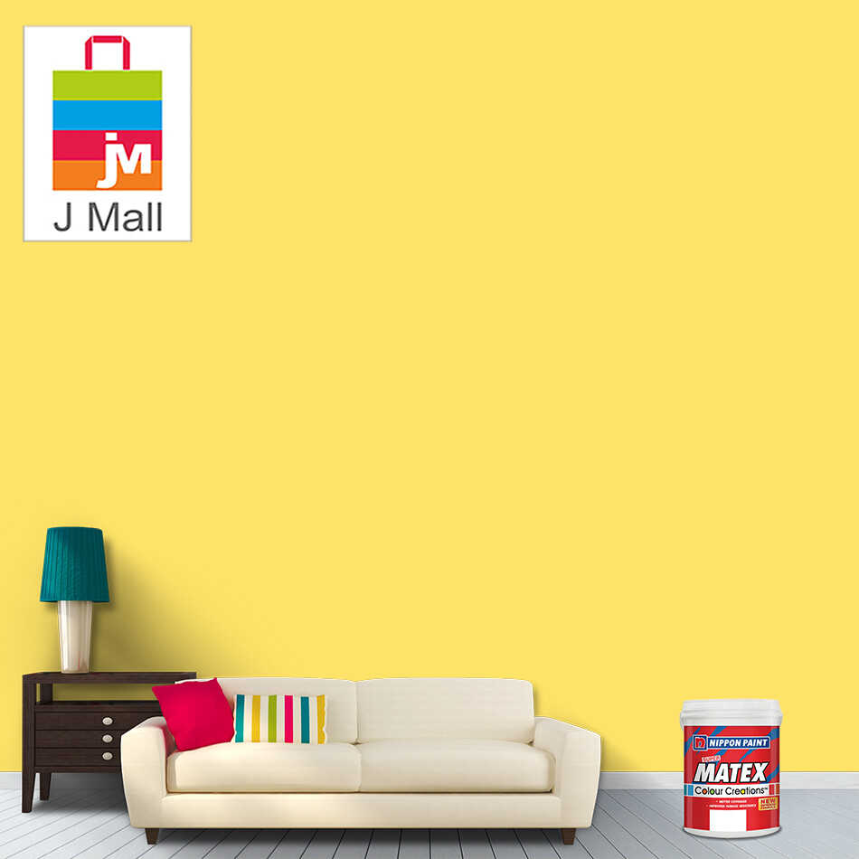 (1127-1184) 5L Nippon Paint Interior Super Matex Zingy Yellows ...