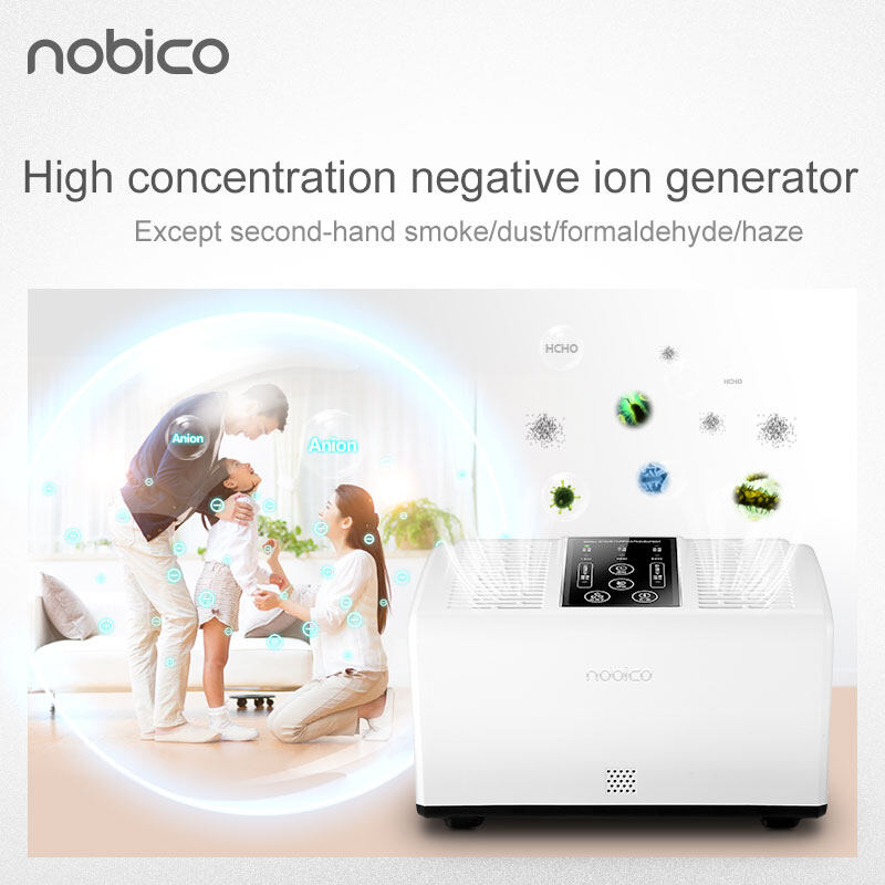 Nobicoเครื่องฟอกอากาศที่มีHepaและถ่านกรองฆ่าเชื้อแบบพกพาส่วนบุคคลสมาร์ทพัดลมคู่ฟอกเชิงลบIonizer ...