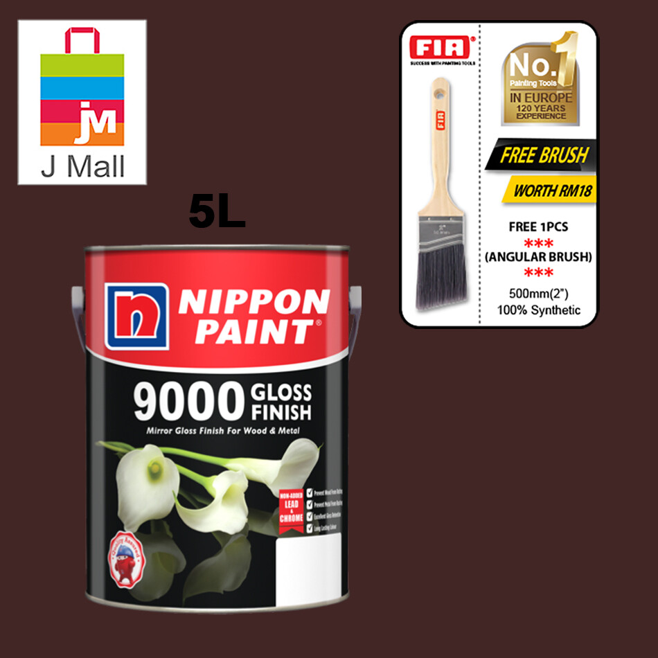 Nippon Paint 9000 High Gloss Finish (Wood and Metal) Leather NP N 1200 ...