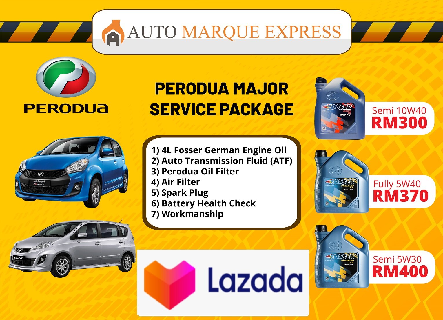 PERODUA Major Service Package Voucher (Semi Synthetic) - Auto Marques ...