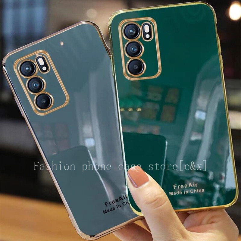 Case OPPO Reno5 Reno6 Pro Reno6 Z 5G Candy Colors Electroplating Casing ...