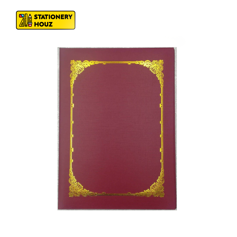 Stationery Houz A4 Certificate Holder Hard cover With Sponge Cover ...
