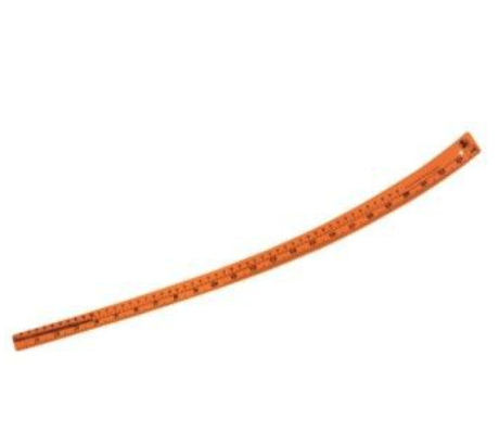 Pembaris plastik lengkung 24" / Plastic curve Ruler 24" | Lazada