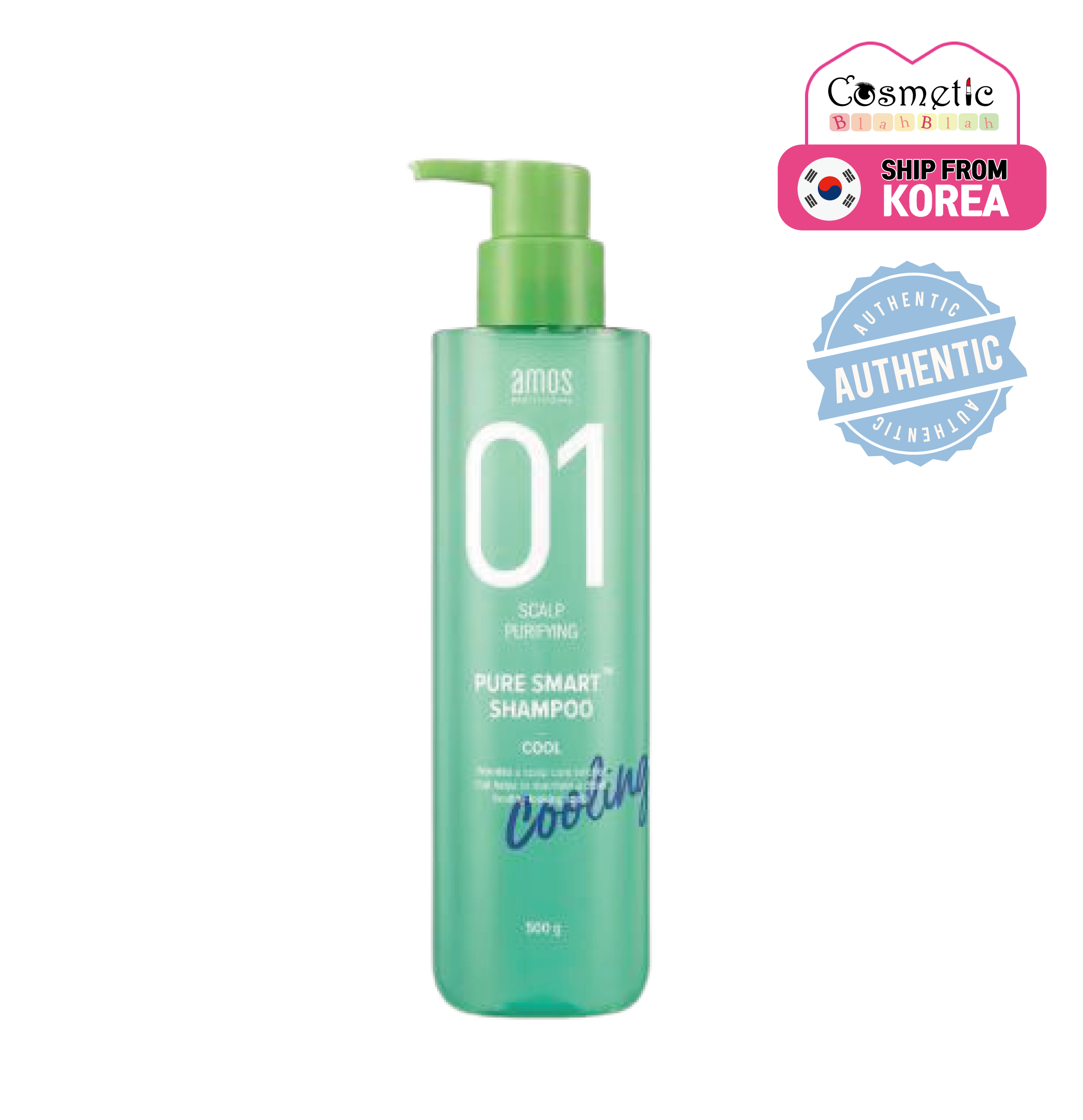 [AMOS PROFESSIONAL] PURE SMART SHAMPOO [COOL] 500ml | Lazada PH