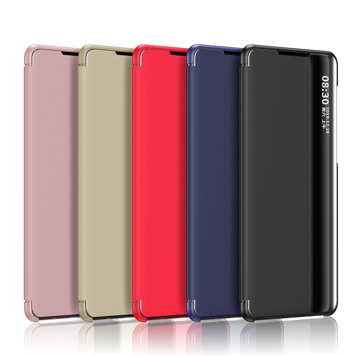 Galaxy M51 Case, WindCase Slim Side Window View Smart Flip Leather ...