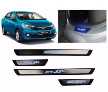 Perodua Bezza Side Steel Plate/Door Side Step with LED | Lazada