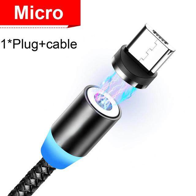 INIU LED Magnetic Cable Micro usb Type C Fast Charging Cable For iPhone ...