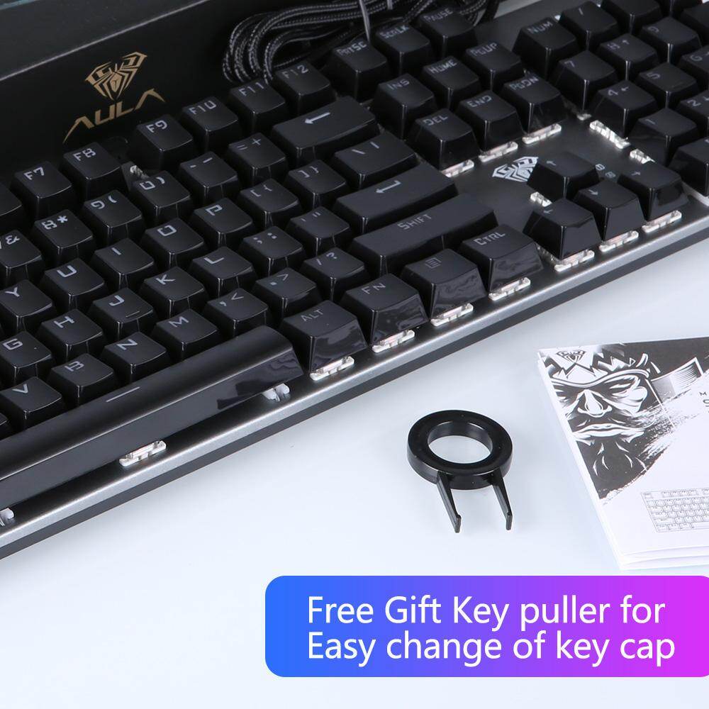 AULA f2068/s2016 วิศวกรรม Gaming K eyboard 104 คีย์ป้องกัน ghosting มาร ...