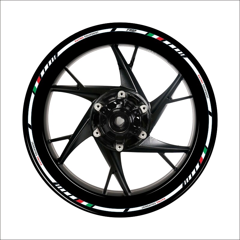 17/18 นิ้ว FASP Racing อุปกรณ์ดุมล้อมอเตอร์ไซค์สติกเกอร์สะท้อนแสง ...