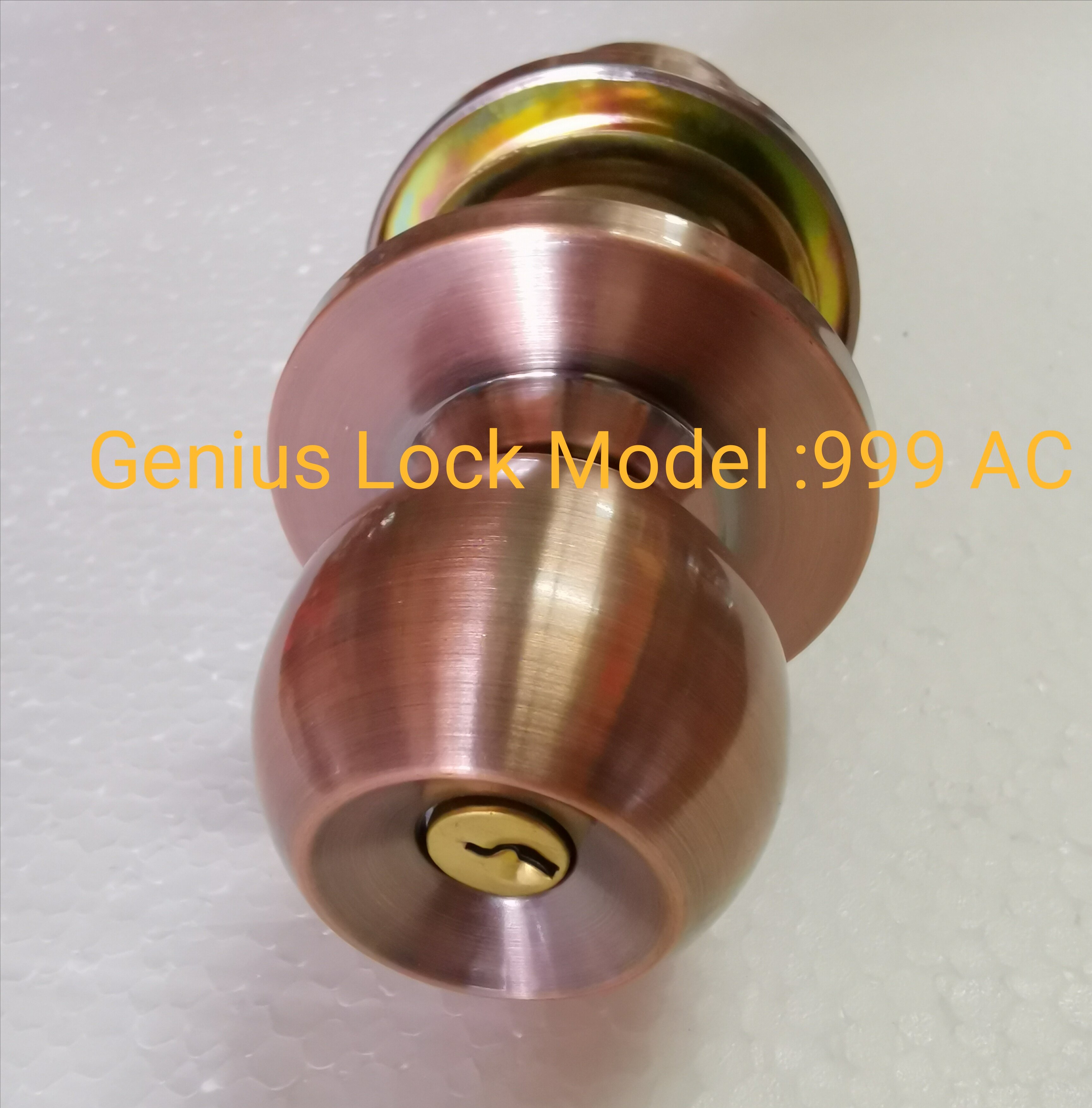 Genius 999 AC Cylindrical Door Lock Set / Pintu Lock / Bathroom Lock ...