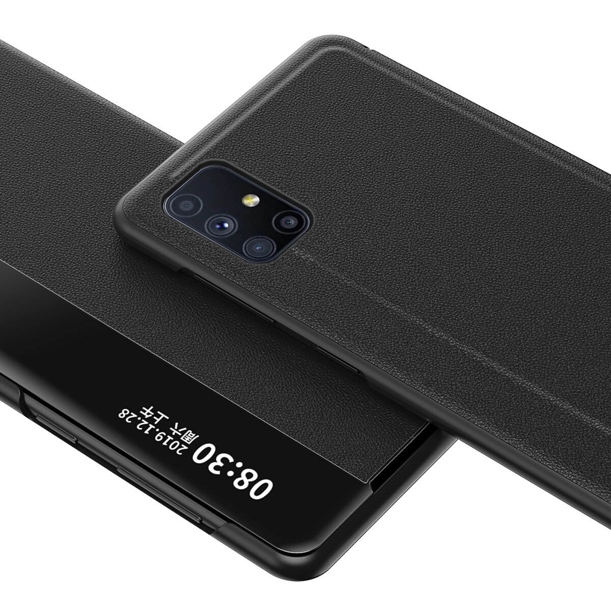 Galaxy M51 Case, WindCase Slim Side Window View Smart Flip Leather ...