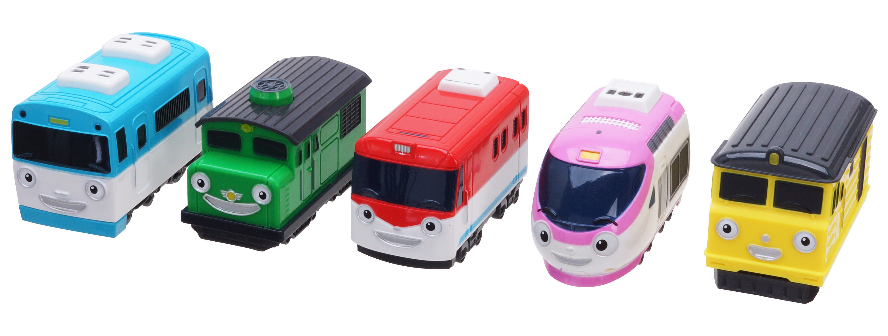 Titipo The Little Train, Pull Back - Titipo and Train Friends, 5pcs ...