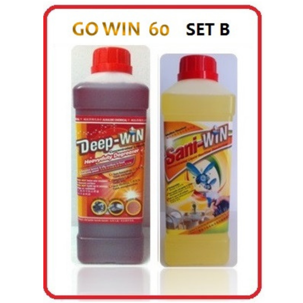 GO WIN 60 (SET B) Deep-WIN (Concentrated Liquid Heavyduty Degreaser ...