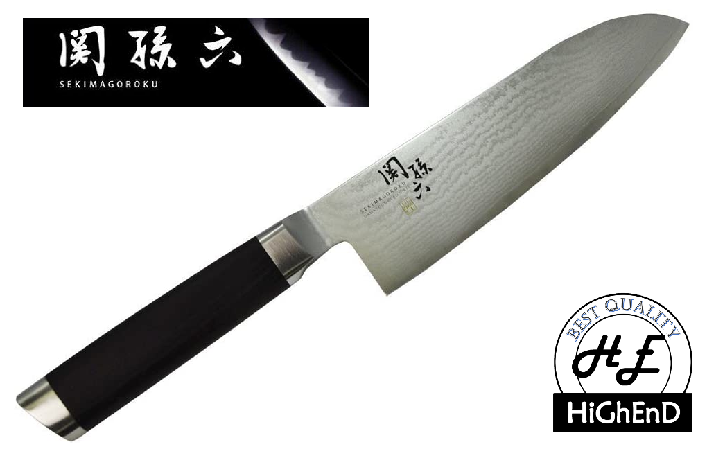 HiGhEnD Made in Japan KAI Seki Magoroku 6.6" 33 layers Damascus VG-10 ...