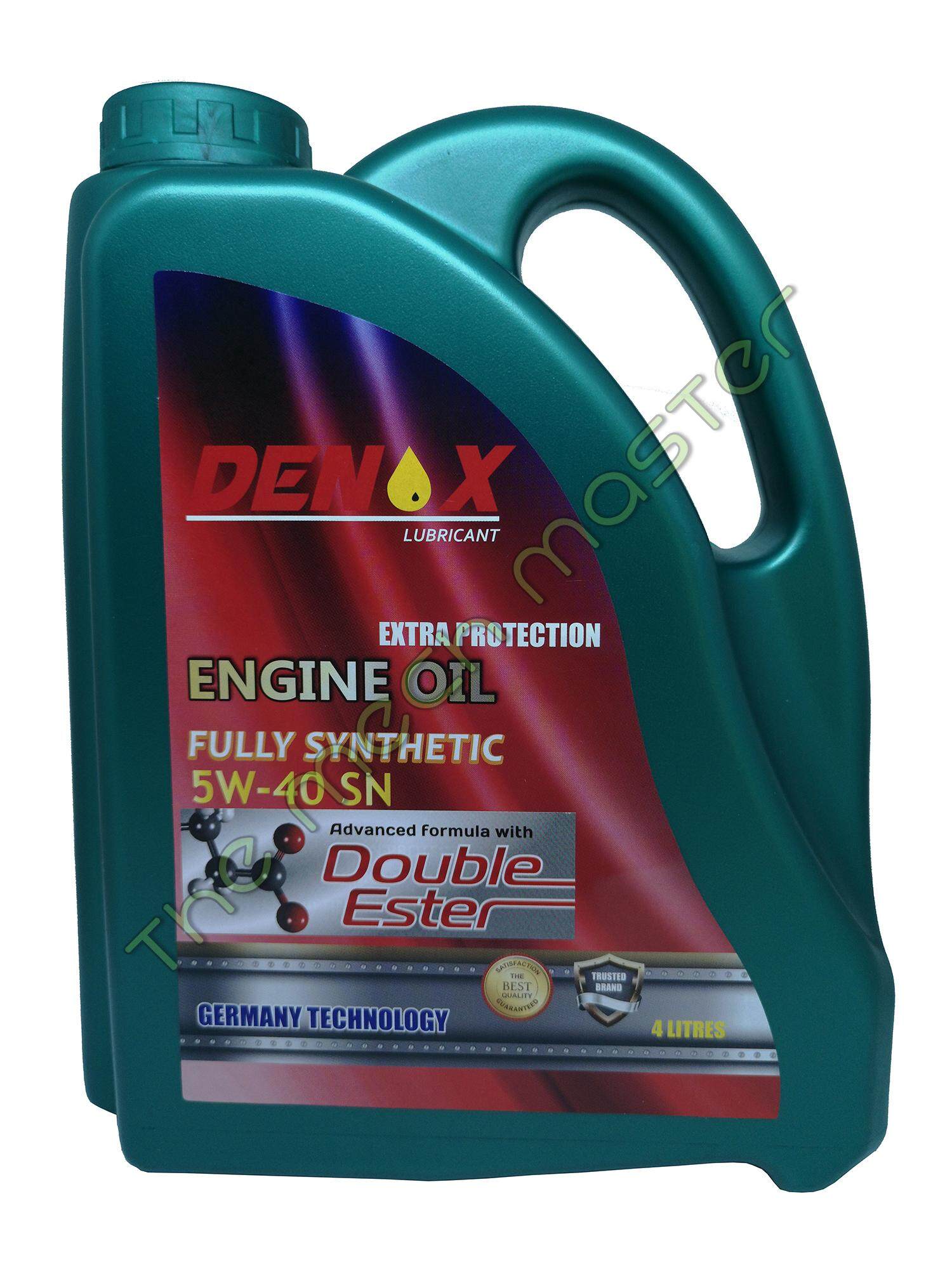 Denox Lubricant Fully-Synthetic 5W-40 SN – 4 Litres / Bottle | Lazada